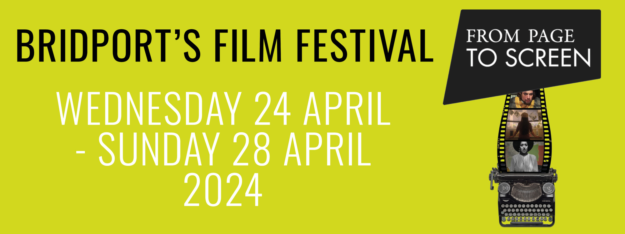 From Page To Screen 2024 - Bridport Arts